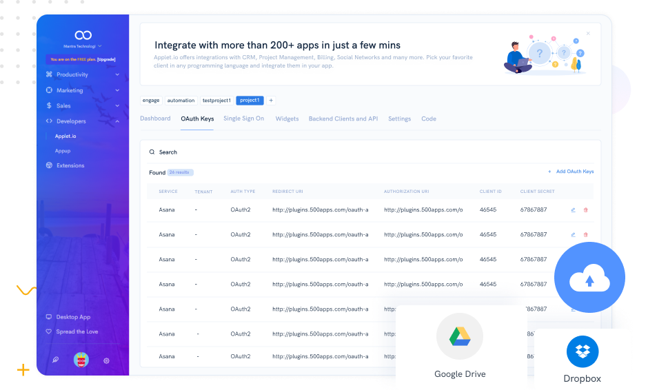 Application Integration | Applet.io by 500apps