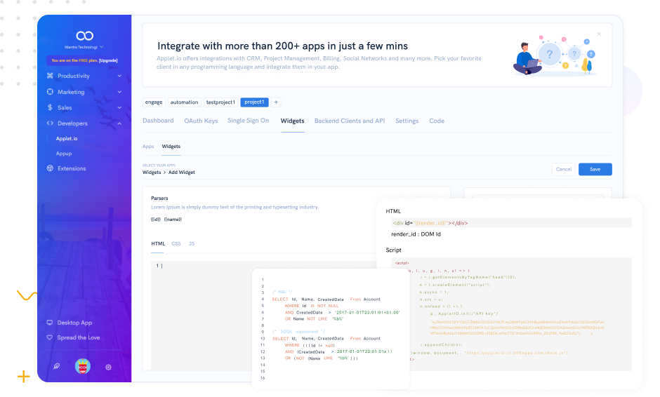 Get Started with Application Integration Software | Applet.io by 500apps